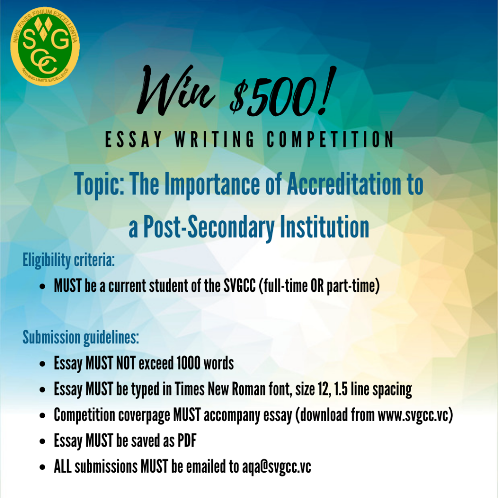 Essay Writing Competition – SVGCC