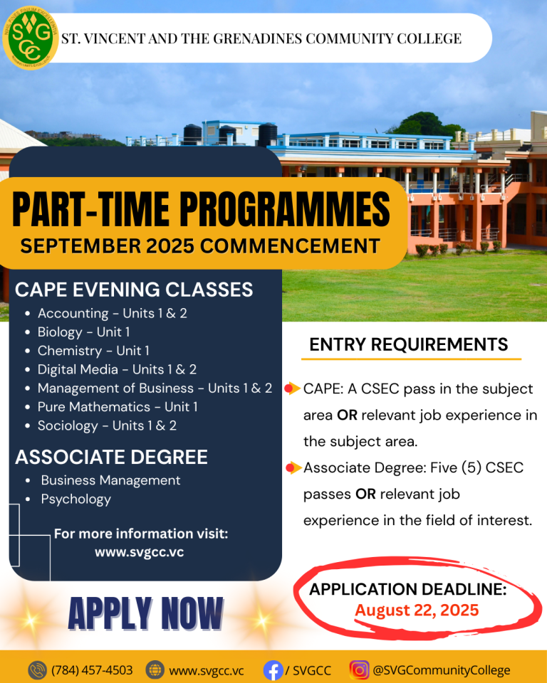SVGCC – St. Vincent and the Grenadines Community College