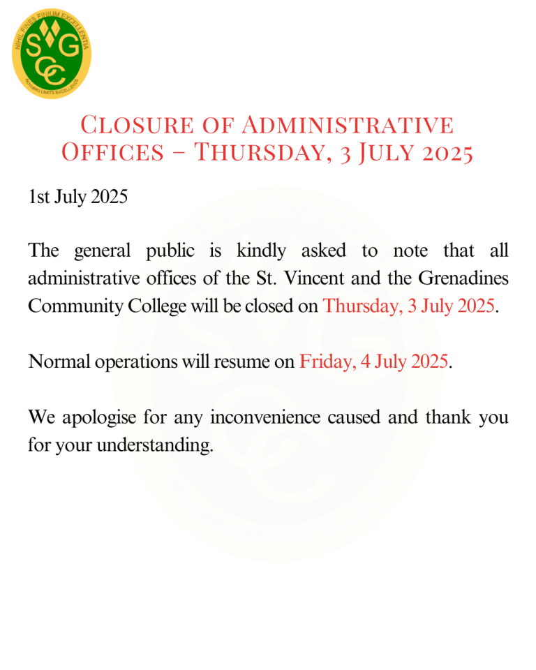 SVGCC – St. Vincent and the Grenadines Community College