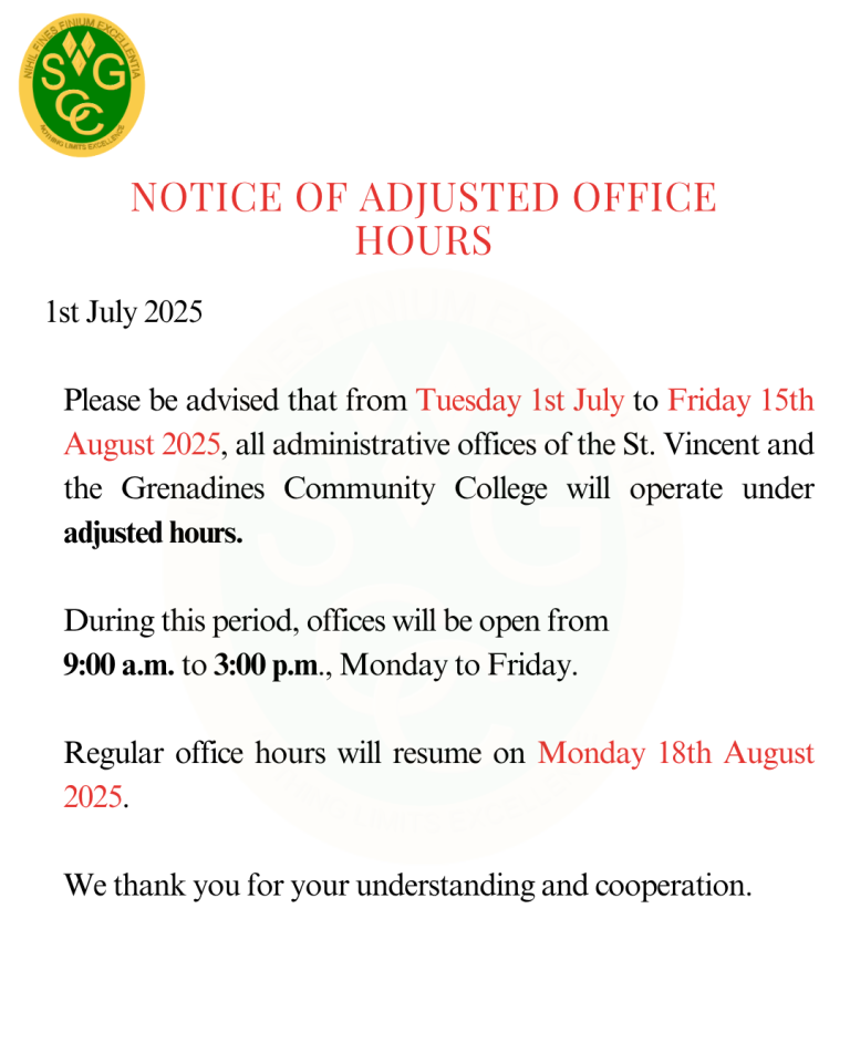 SVGCC – St. Vincent and the Grenadines Community College