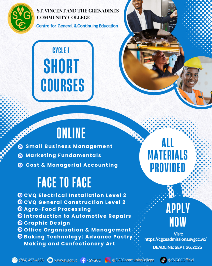 SVGCC – St. Vincent and the Grenadines Community College